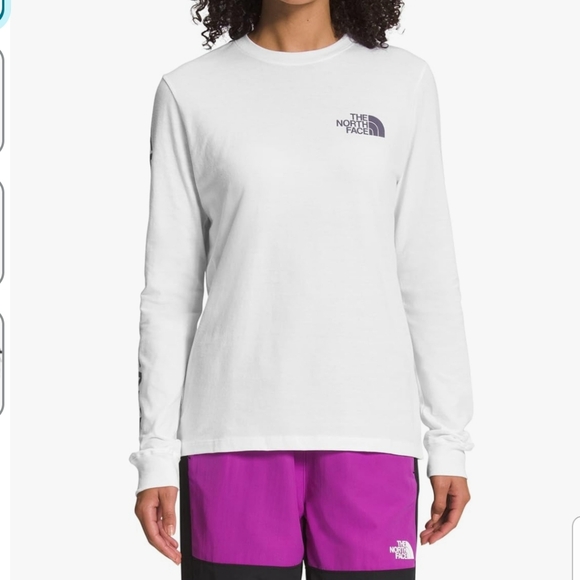 The North Face | Tops | Long Sleeve Hit Graphic Tee White L The North ...